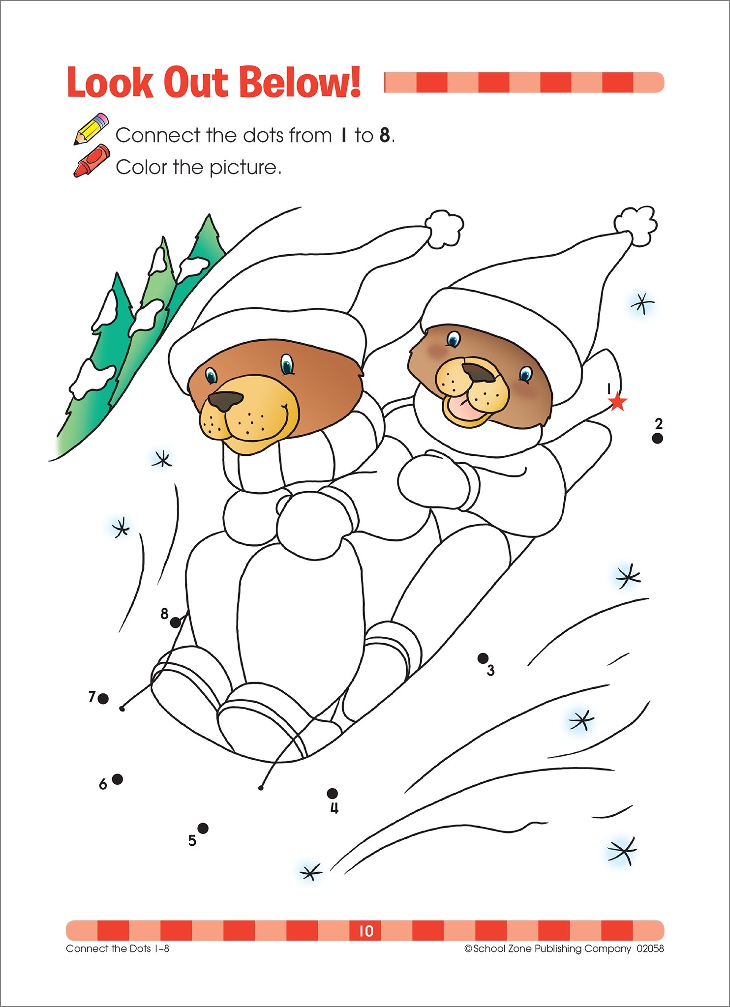 School Zone – Connect the Dots Workbook – 32 Pages, Ages 3 to 5 ...